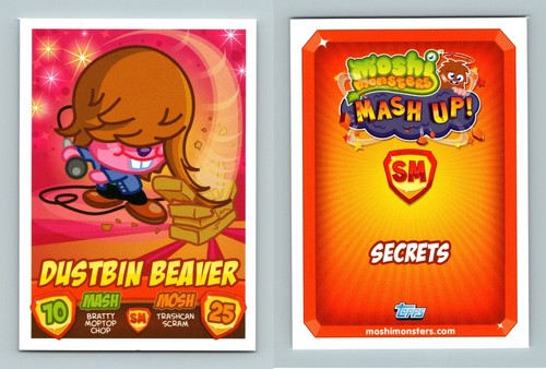 Dustbin Beaver - Moshi Monsters Mash Up! Series 2 Topps 2011 Trading ...