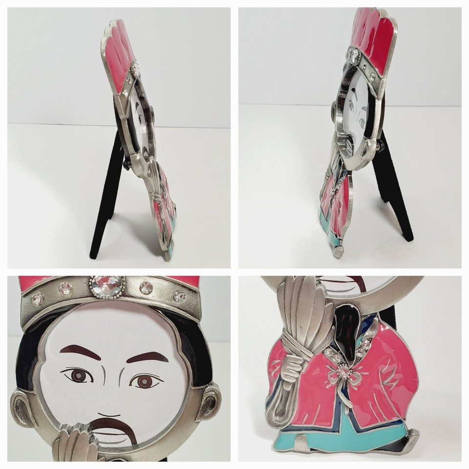 TWO NEW Mini Photo Frames Table Decor Chinese Couple Opera Big Head ...