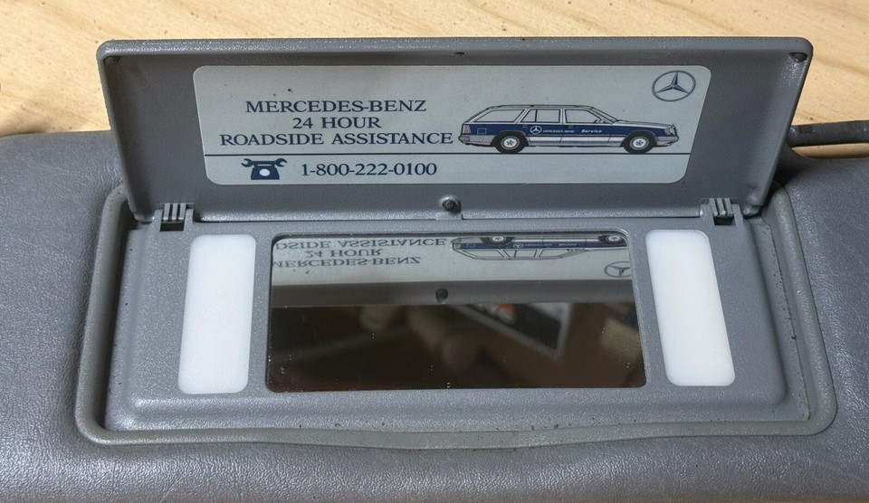 86-95 Mercedes-Benz W124 E500 E320 300E 300CE ORIGINAL SUN VISOR GRAY ...