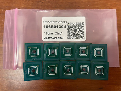 10 x Toner Chip " 106R01304 " for Xerox WorkCentre 5222/5225/5230 ...