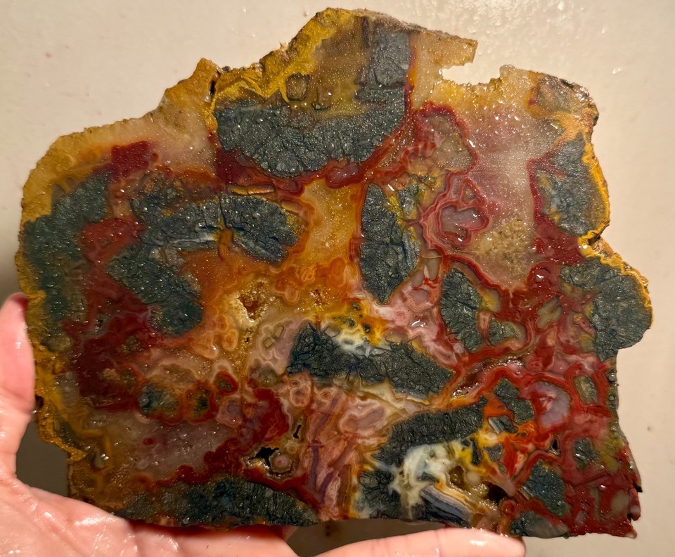 Red Marcasite Agate Rough Slab! Indonesia | eBay