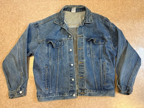 VTG Tyca Denim Jean Jacket Embossed Dragon Sz Large | eBay