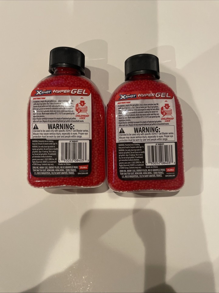 2 Pack Zuru X-Shot Hyper Gel Pellet Refill Pack (20,000 Hyper Gel ...