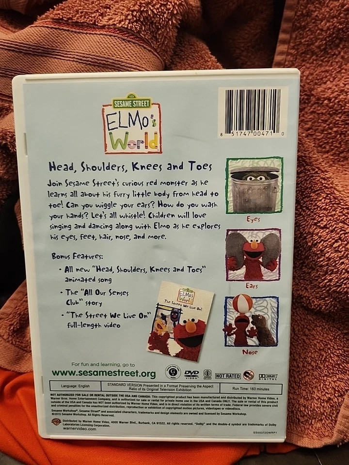 * Elmo's World - Head, Shoulders, Knees and Toes - Sesame Street - Very ...