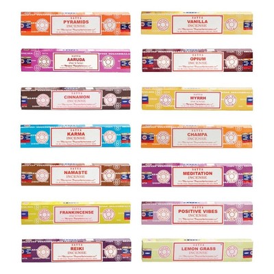 Satya Original Incense Sticks Dozen Pack Box 180 Gm box 12 Pack 15Gm ...