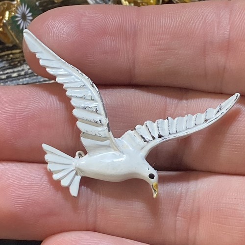 Flying White Bird Lapel Pin Hat Jacket Vest EUC K477 | eBay