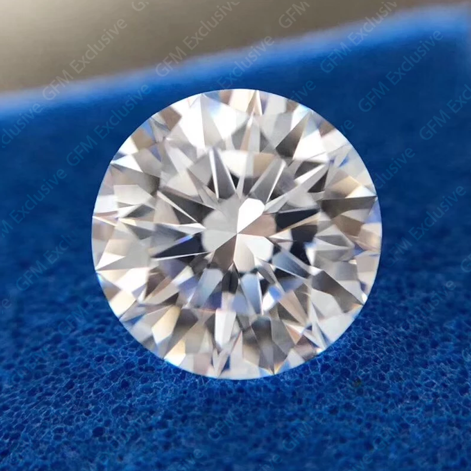 IGLA Certified 1.18 Ct 7 mm Round Cut D Color VVS1 Moissanite Loose ...