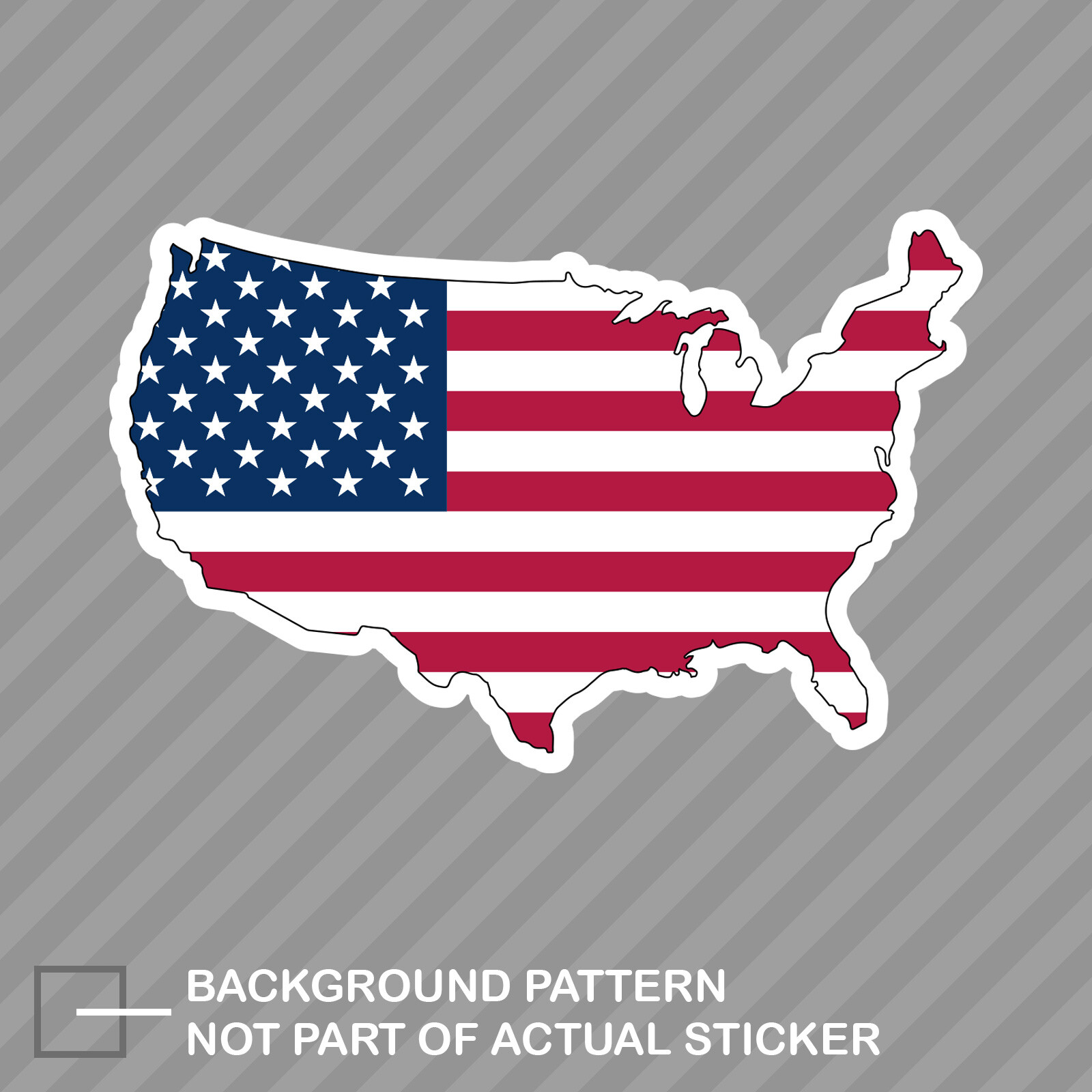 American Shaped United States Flag Sticker Decal Vinyl country pride | eBay