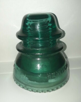 Hemingray-42 Glass Insulator Aqua Made In USA Vintage Electric Power ...
