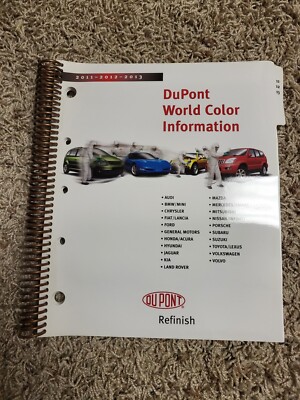 NOS Dupont Axalta World Color Information Paint Chip Book 2011-2012 ...