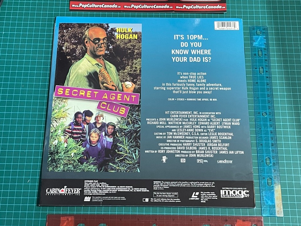 Secret Agent Club [ Laserdisc ] Hulk Hogan - HTF - | eBay