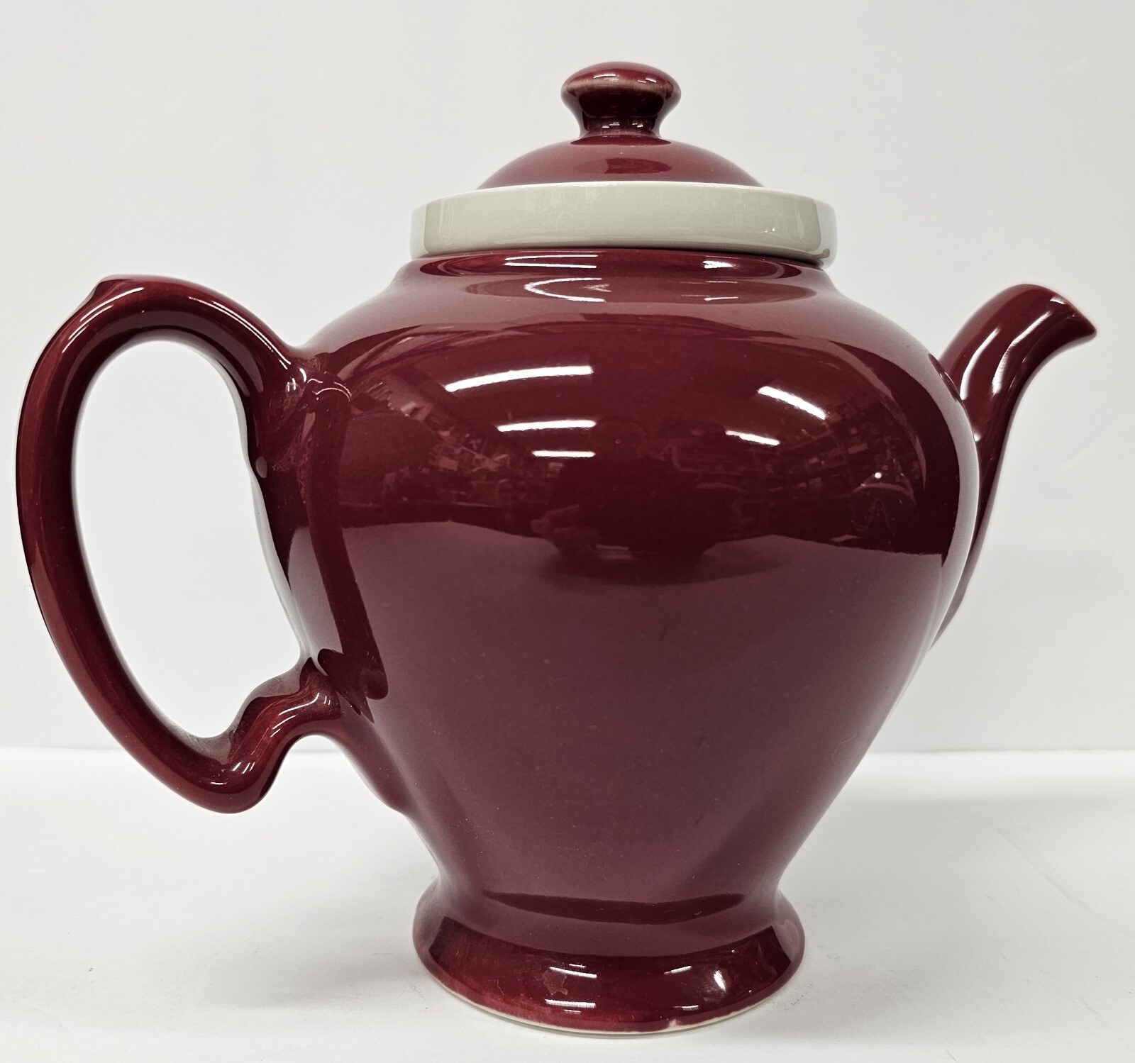 Vintage McCormick Teapot w/ Infuser & Lid- Burgundy - Baltimore, MD | eBay