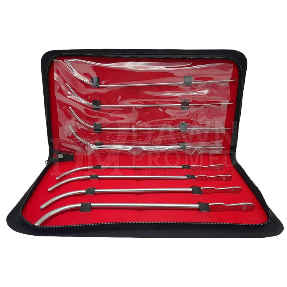 8 Pcs Van Buren Urethral Sounds Dilators Set 11″ 18FR-32FR J-Shaped ...