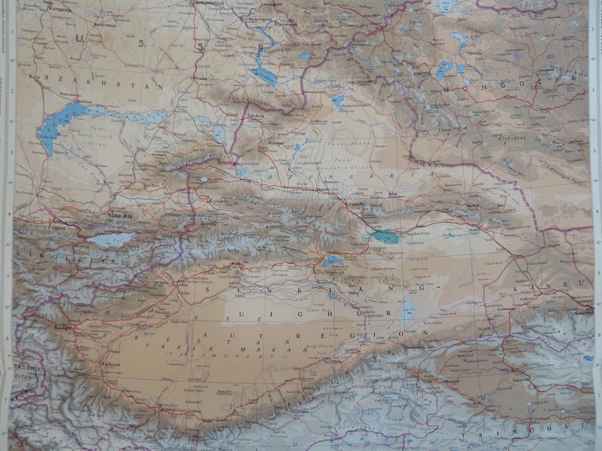 Taklimakan Desert Map