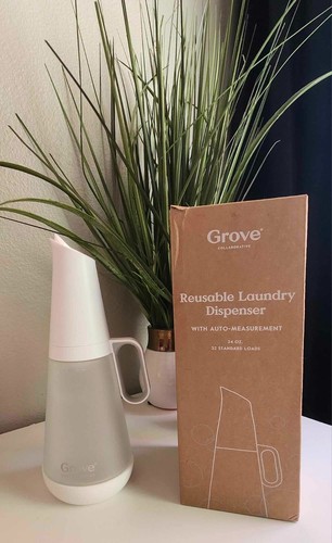 Grove Collaborative Laundry Detergent Dispenser Clear Recycled Glass ...