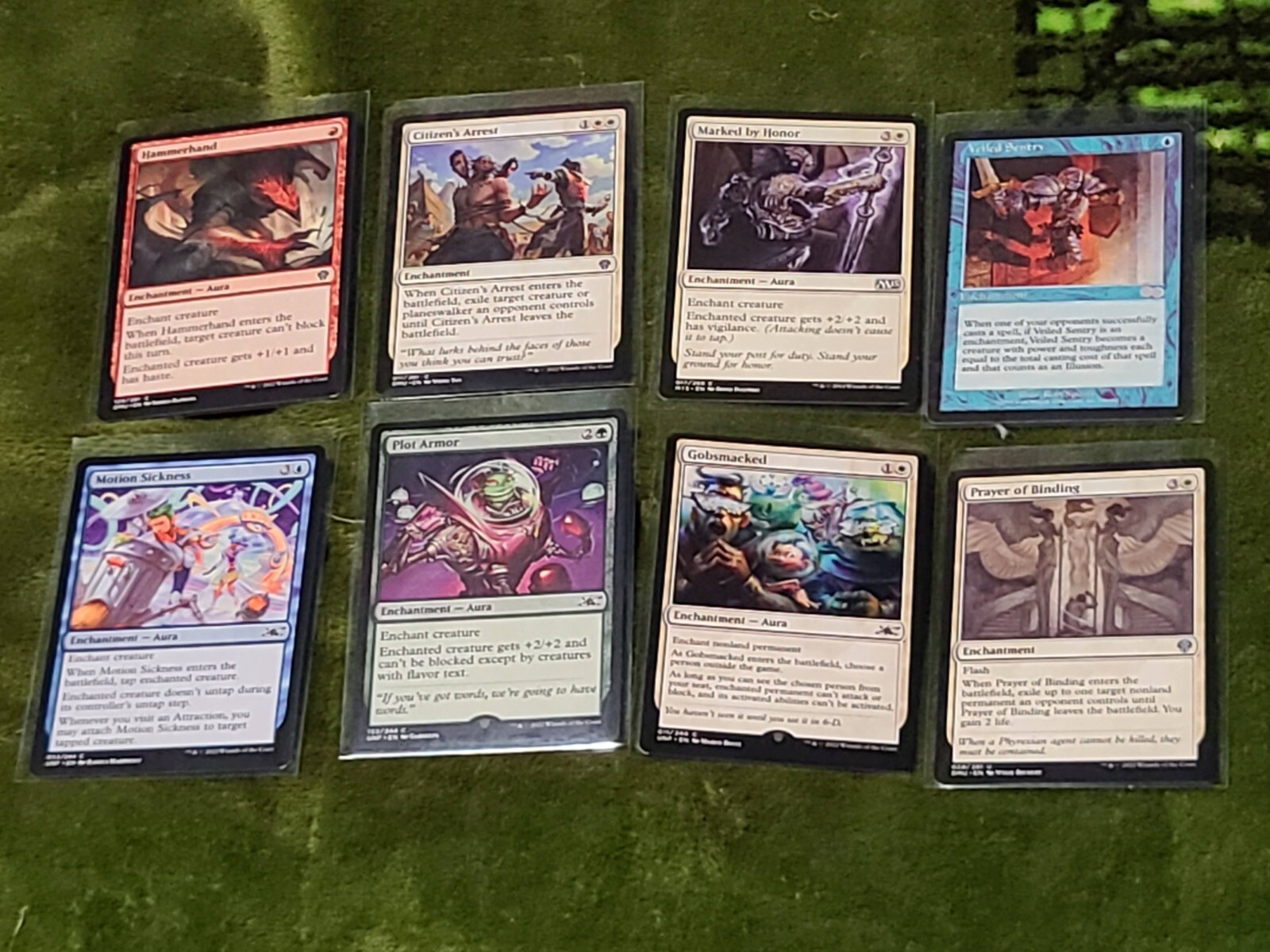 MTG Enchantment x8 Motion Sickness,Plot Armor,Gobsmacked,Prayer of ...