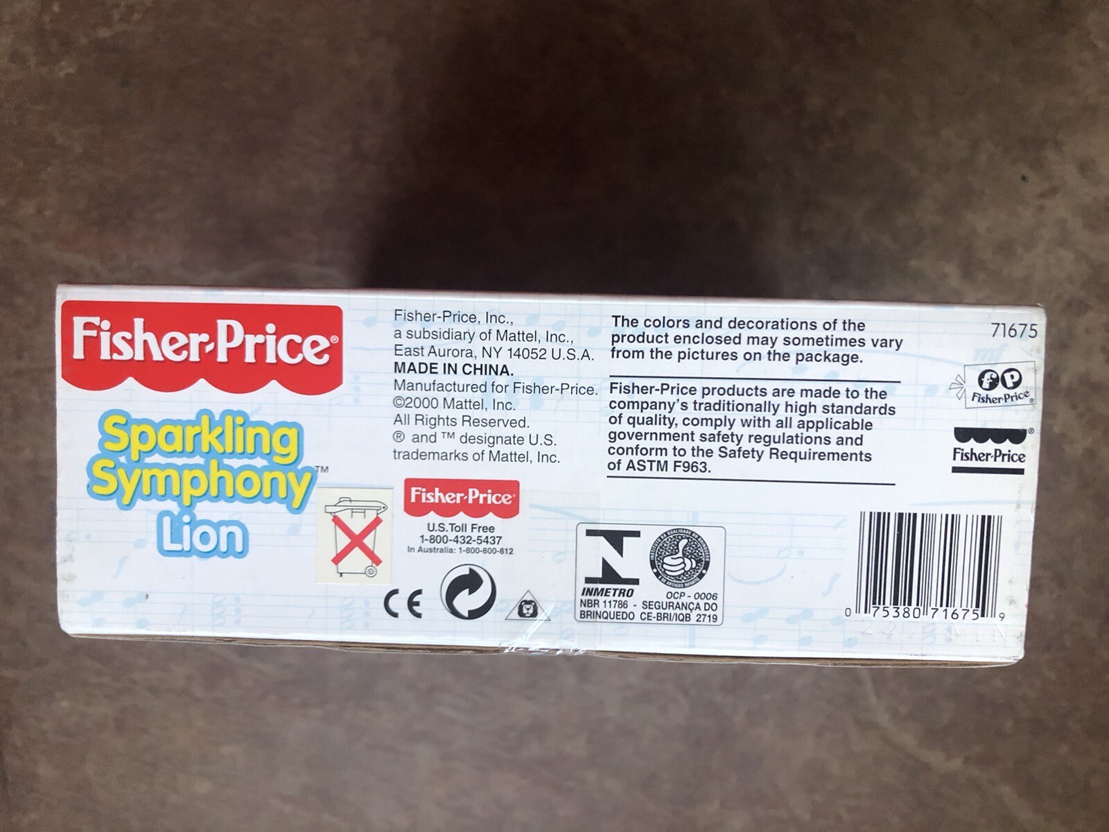 NEW VTG FISHER PRICE SPARKLING SYMPHONY LION, Music Baby Toy Lights ...