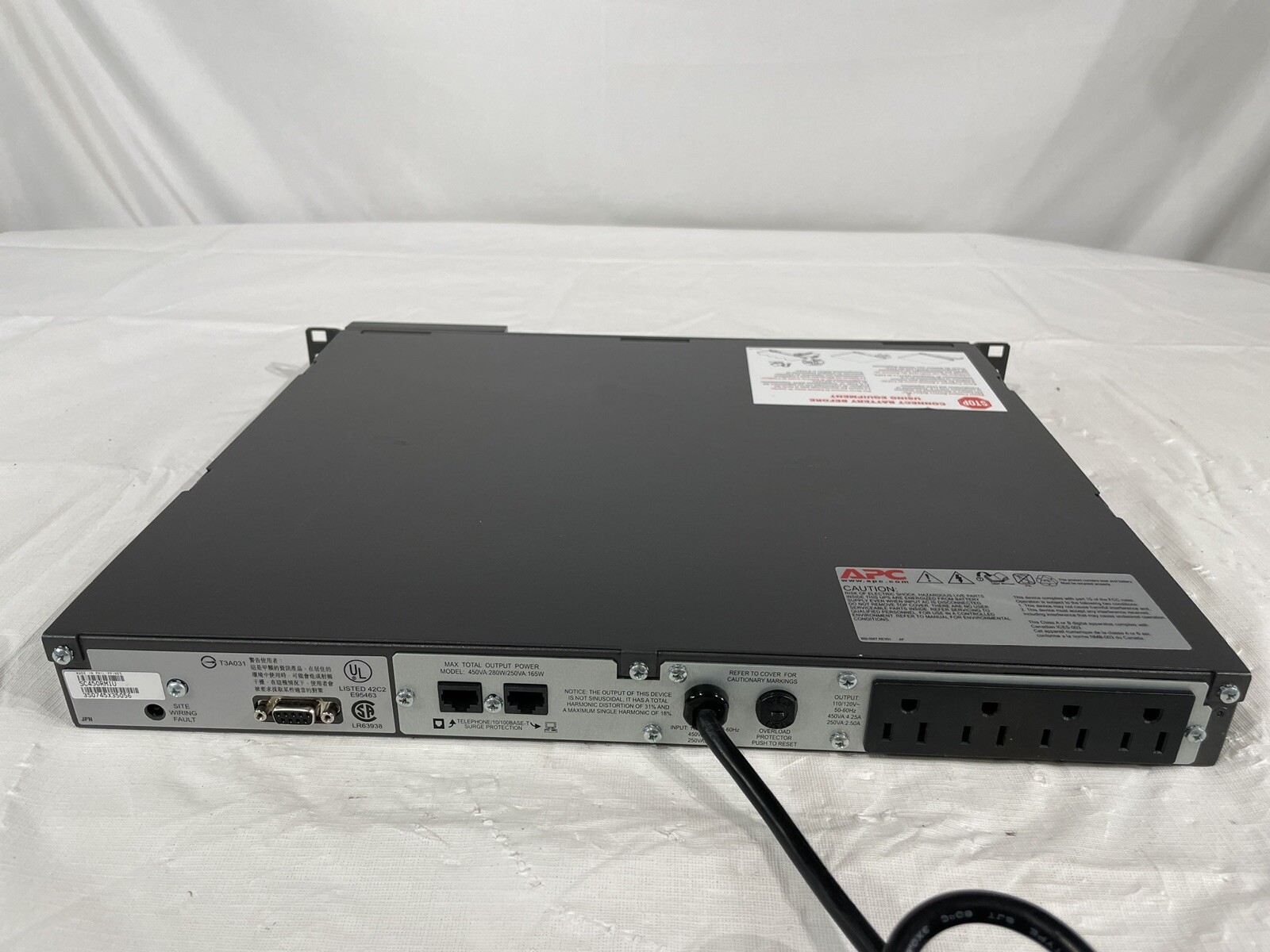 APC Smart-UPS SC 450VA 120V 1U Power Supply SC450RM1U No Batteries No ...