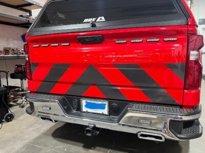 Reflective Chevron Decal 14”x64” Red/Black/White ORALITE Silverado ...