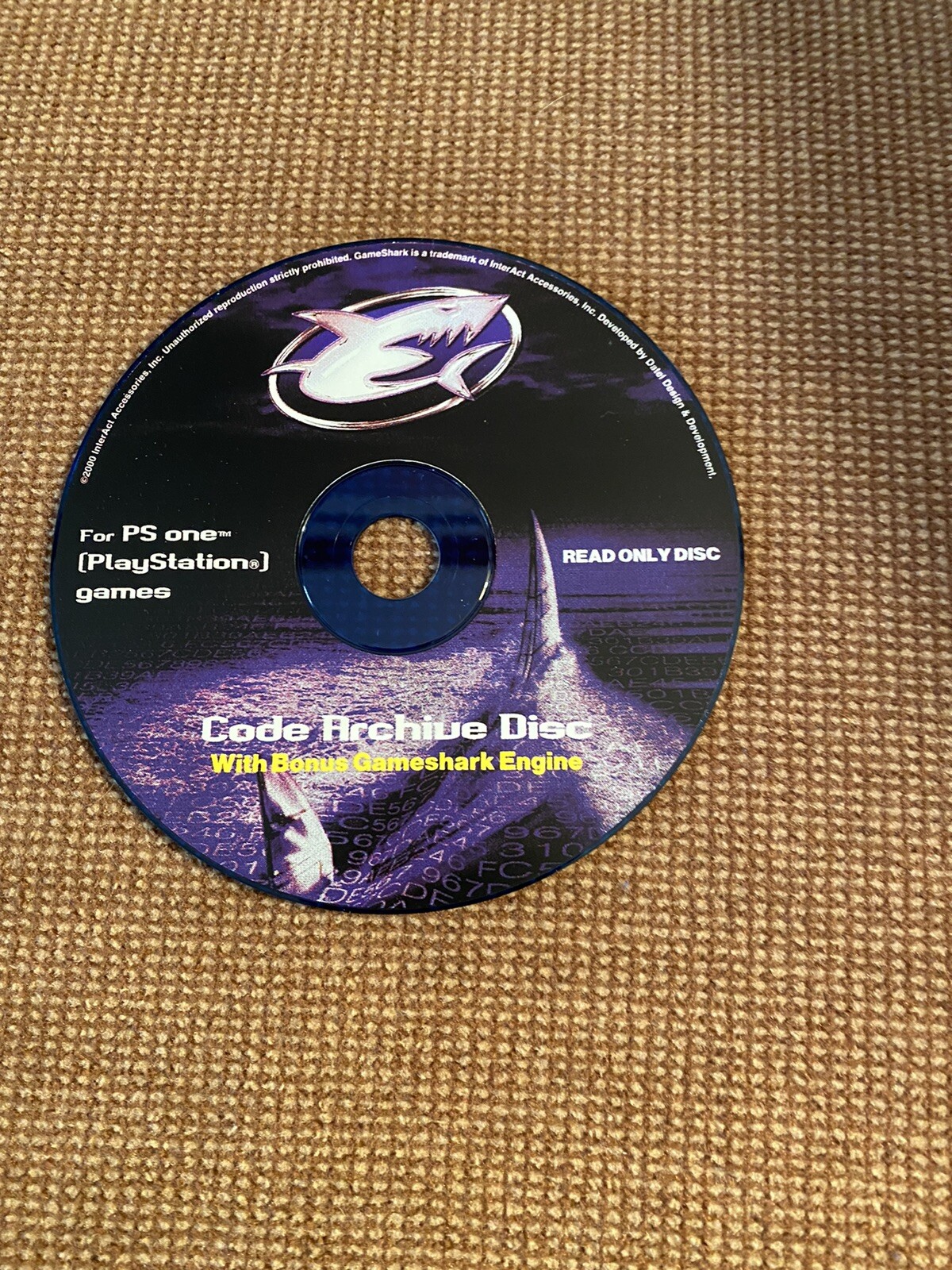 Gameshark Code Archive Disc for PS One Playstation Games - Disc Only ...