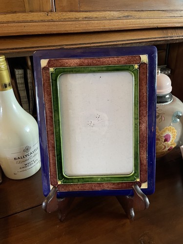 Retro Vintage Blue Ceramic Pre Loved Picture Photo Frame | eBay UK