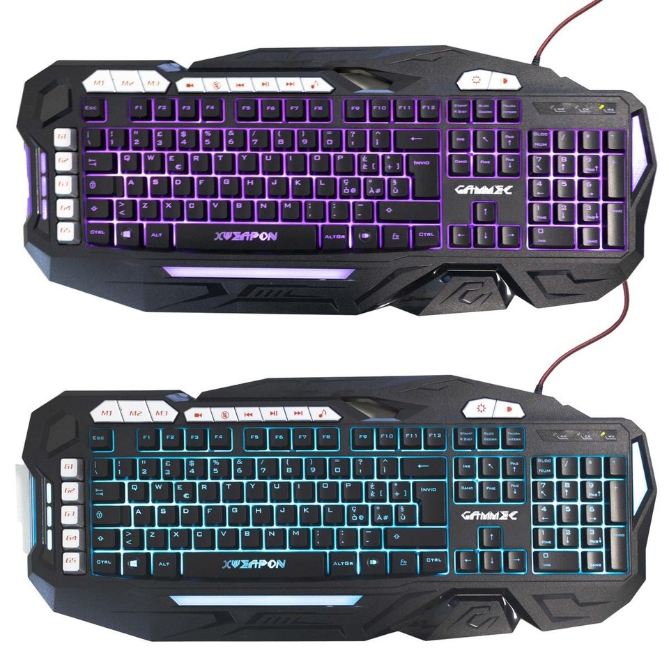 Rgb Colorful Multimedia Gaming Keyboard Membrane Wired Usb For Pc | eBay