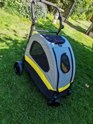 Dog Stroller Pet Pushchair Pram Animal Cart Bingo Paw Portable | eBay UK