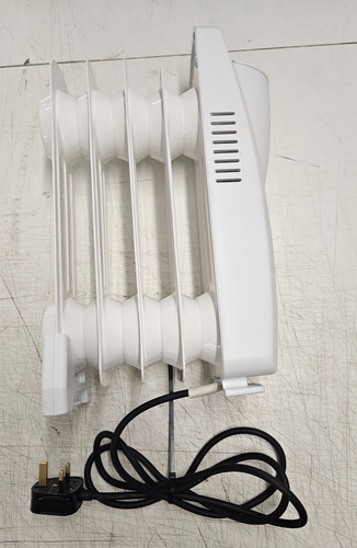 Radiator Electric Portable 5 Fin Oil Filled Heater 500W Thermostat ...