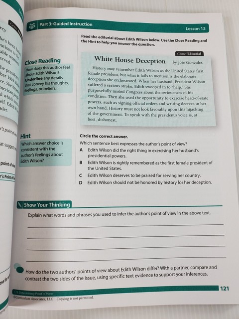 Ready Common Core 8th Grade Reading SBAC Instruction Assessment Te 8 ...