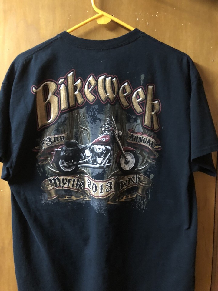 Bike Week T-Shirt - Myrtle Beach South Carolina 2013 Mens Size XL ...