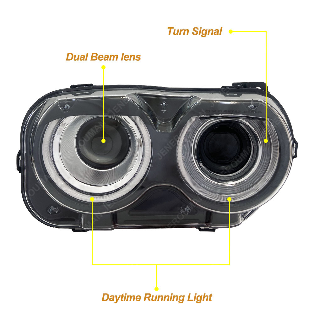 Factory Style For 2015-2023 Dodge Challenger Head Lamps Headlights LED ...