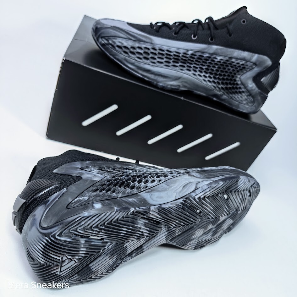 Adidas AE 1 Mid Men's US 13.5 Black Charcoal Grey Carbon Perf ...