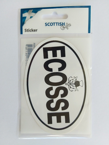Window & Bumper Sticker - SCOTLAND ECOSSE Oval with Thistle Car Vinyl ...