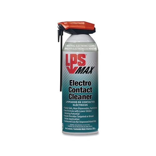 Lps Max Electro Contact Cleaner, 14 Oz, Spray Can, Ether - 12 per CA ...