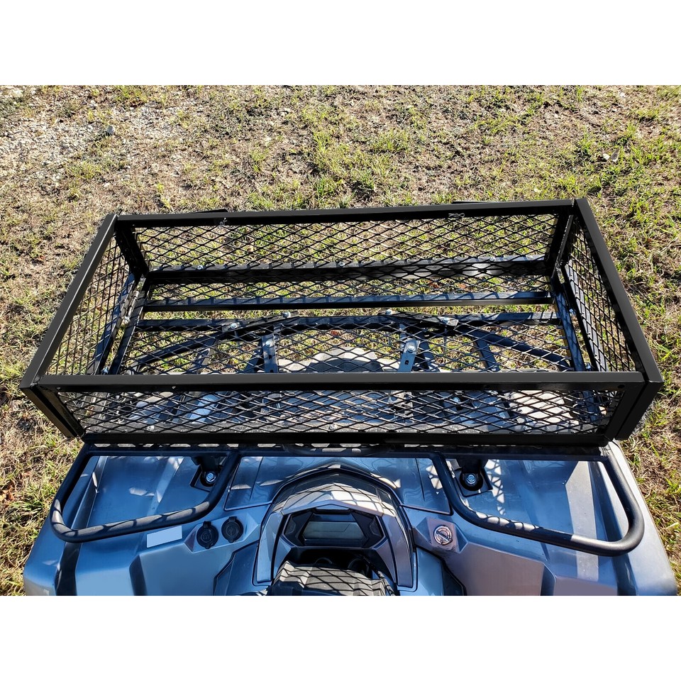 Front Cargo Basket Rack Storage Carrier Kit For ATV Universal Steel ...