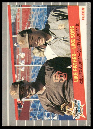 1989 Fleer #630 Like Father -- (Roberto Alomar / Sandy Alomar, Jr.) | eBay