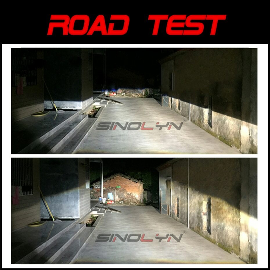 H1 H4 H7 HID Bi-xenon Projector Lens Conversion Kit Double COB LED ...