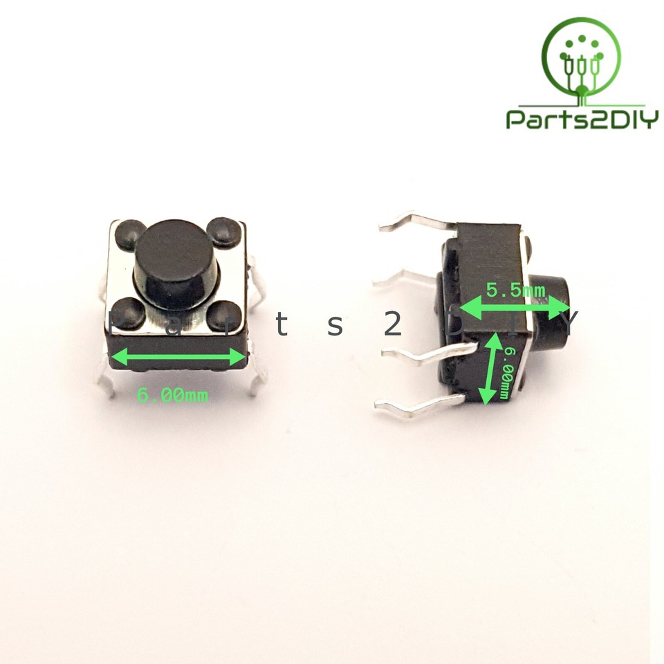 Micro Push Button Switch 4.3mm-12mm SPST Small Mini Momentary Tactile ...