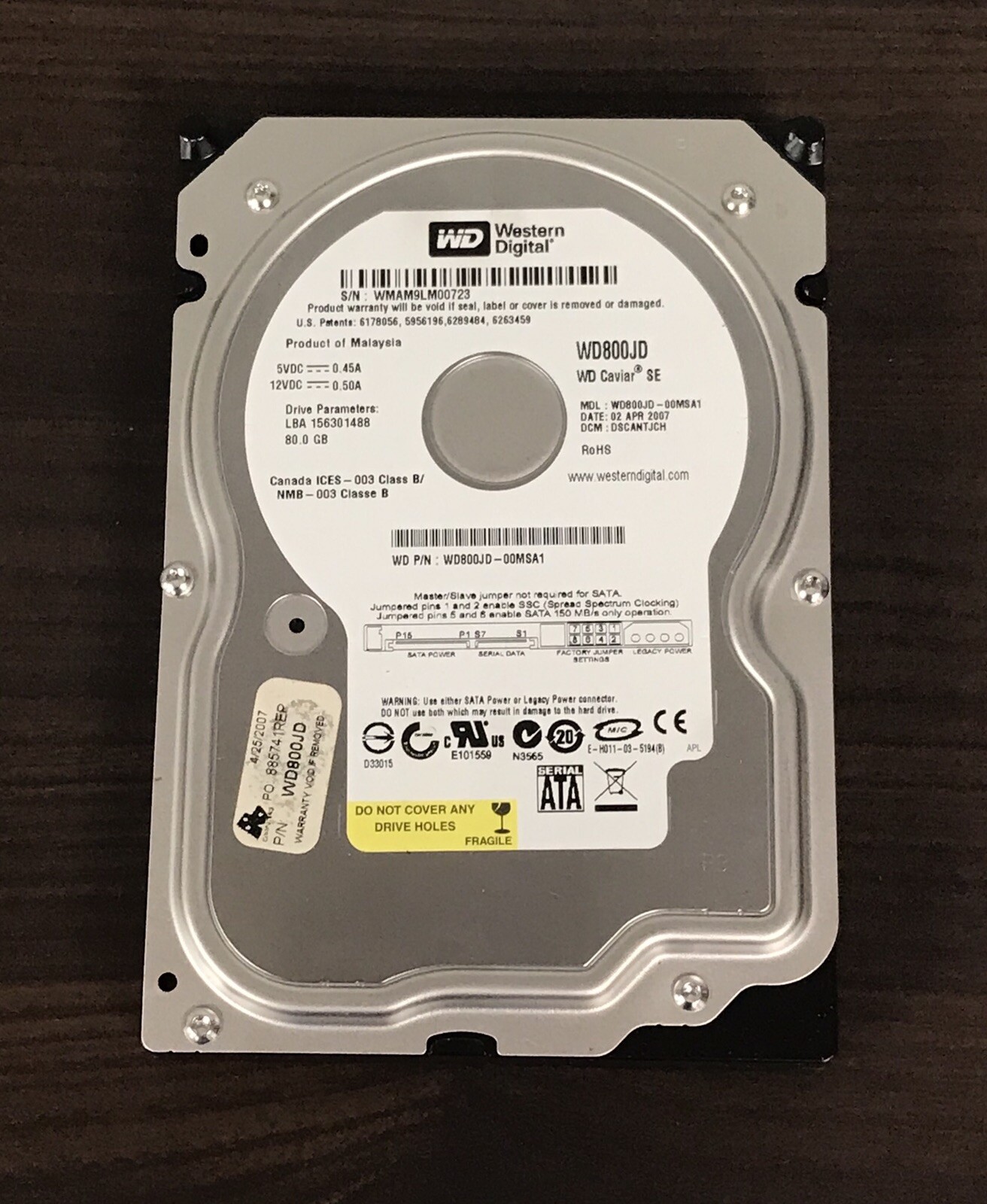 Western Digital WD800JD-00MSA1 80GB 7200RPM Computer Hard Drive | eBay