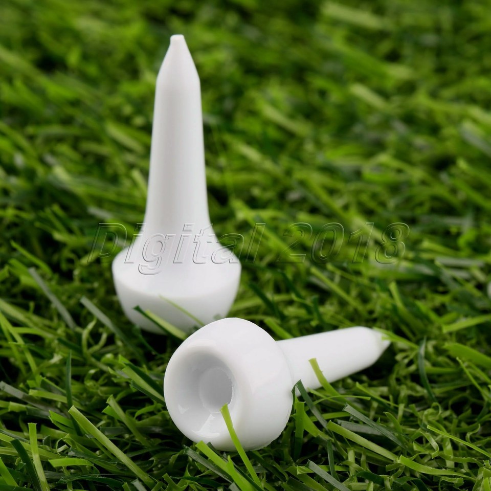 White Plastic Golf Tee System Professional Training Golf Tees Length ...