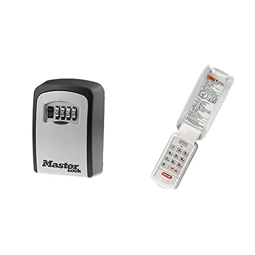Master 5401D Lock Box, Genie Opener Wireless Keyless Keypad ...