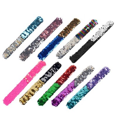 10 Pcs Mermaid Wristband Snap Bracelet Birthday Decoration Party Favors ...