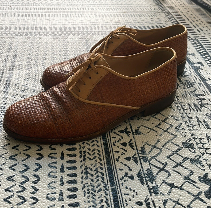 Vintage Vittorio Ricci Funky Cane Shoe Mens Sz 8 - Gem