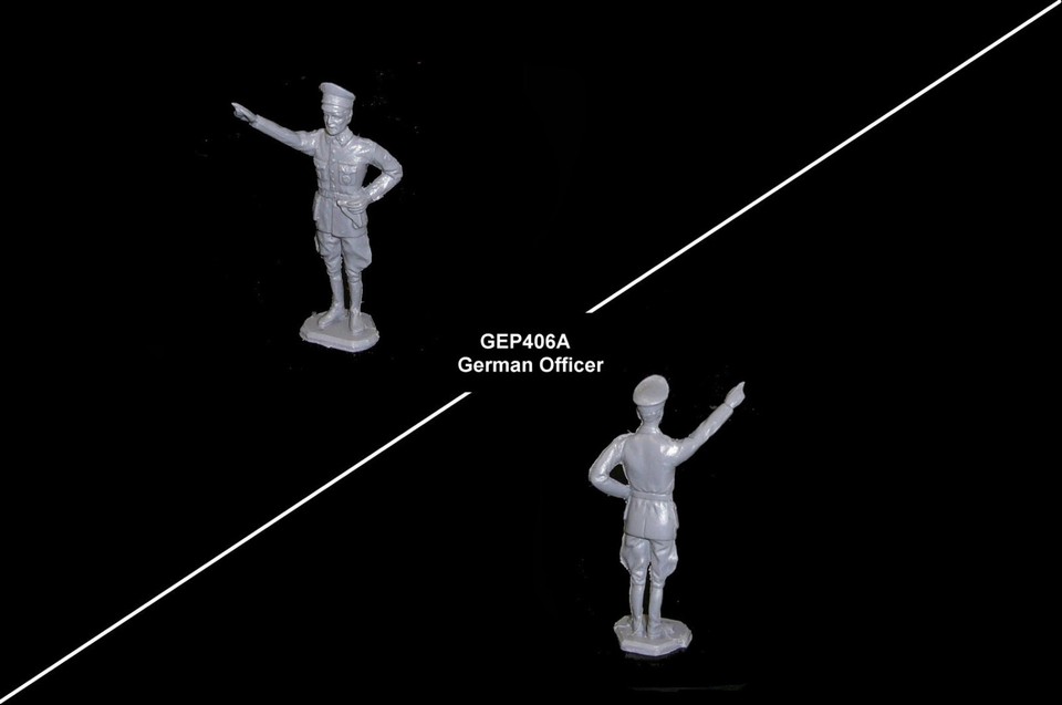 Field Marshall Erwin Rommel in resin MARX playset plastic toy soldiers ...