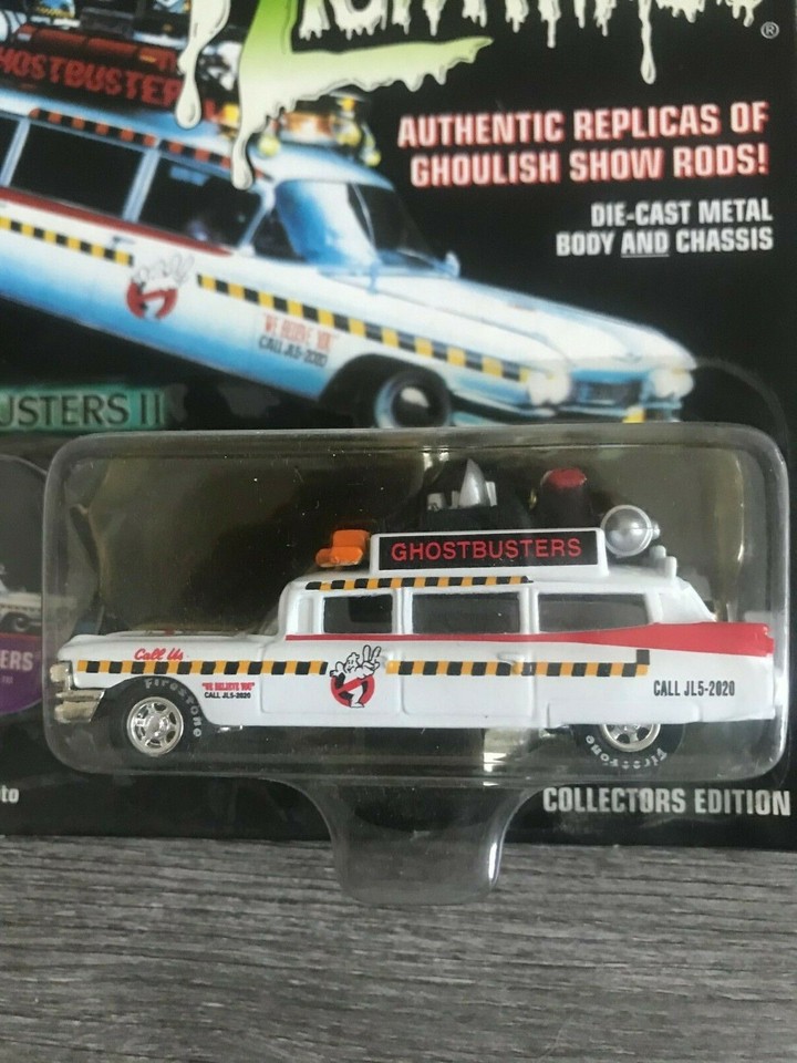 1997 JL Johnny Lightning Frightning GHOSTBUSTERS ECTO-1A DIECAST METAL ...