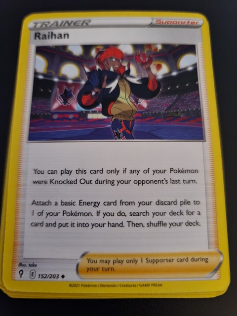 Pokémon TCG Raihan Evolving Skies 152/203 Regular Uncommon for sale ...