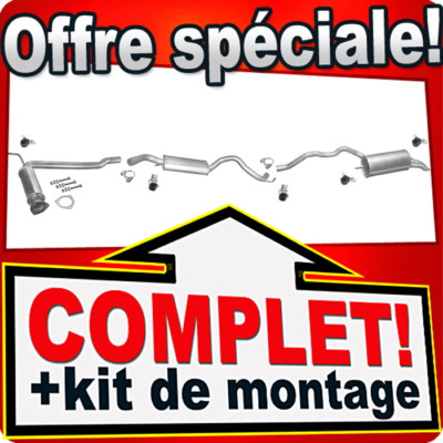 Échappement pour VW T4 TRANSPORTER IV 2.4 D 2.5 TDi SYNCRO SWB DECAT ...