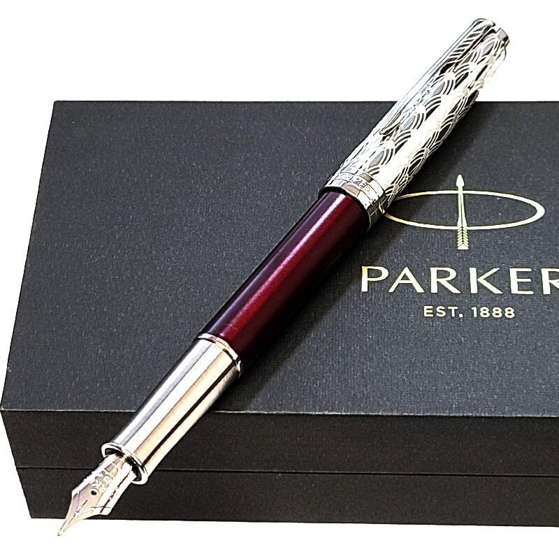 Parker Sonnet Premium Fountain Pen Metal Red Luxury Brand Beautiful ...