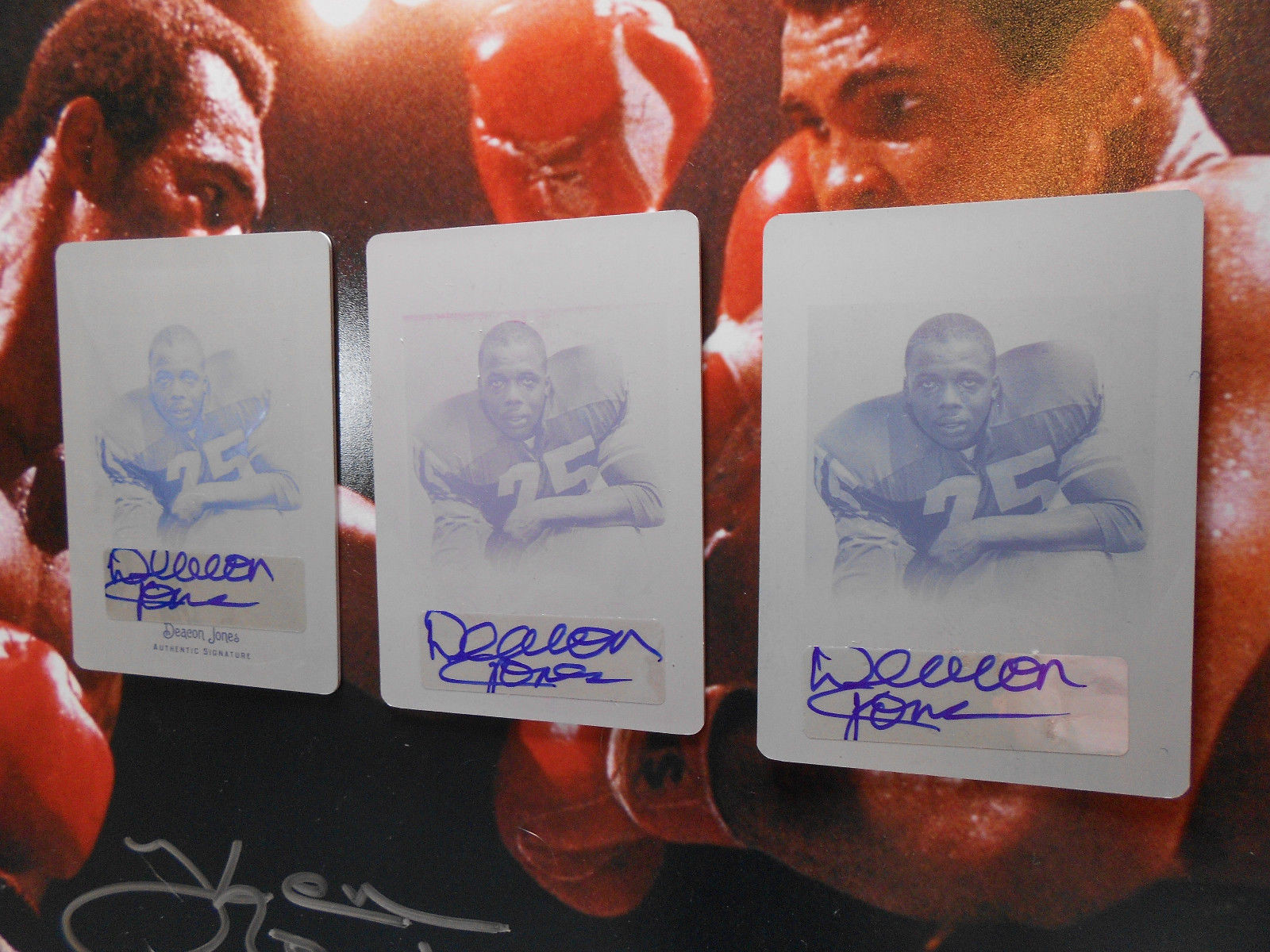 Deacon Jones autograph Print PLATE signed 1/1 auto 2011 Leaf Legends of ...