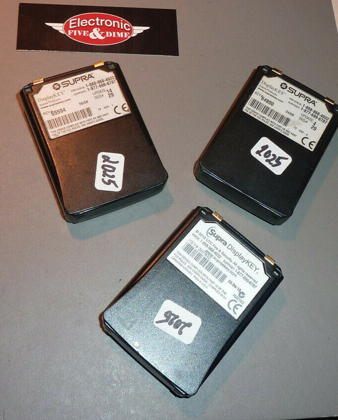 SUPRA DISPLAY KEY SUPRAKEY FOR ELECTRONIC REAL ESTATE LOCK BOX 3PCS 1 ...